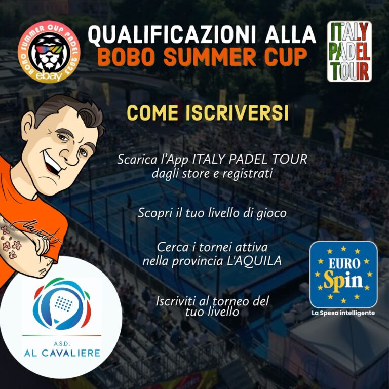 Padel Oricola, alla Asd “Al Cavaliere” arriva la Bobo Summer Cup 2023 ...